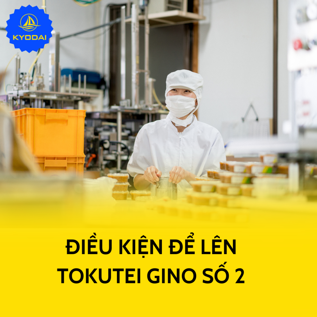 ĐIỀU KIỆN ĐỂ LÊN TOKUTEI GINO SỐ 2 – KYODAI株式会社